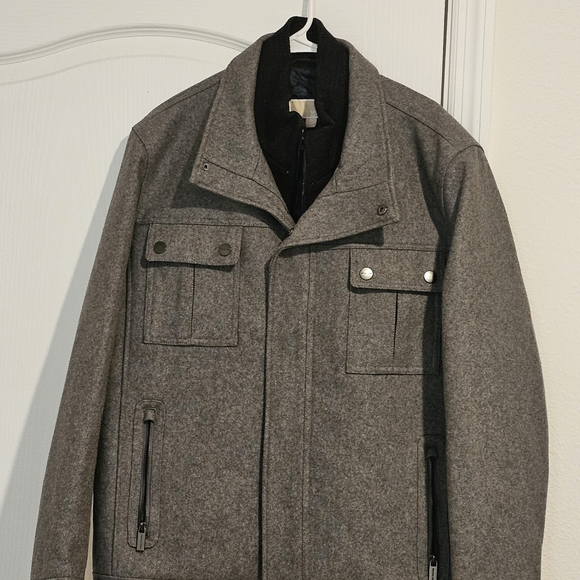 Michael Kors | Jackets & Coats | Michael Kors Gray Military Jacket ...
